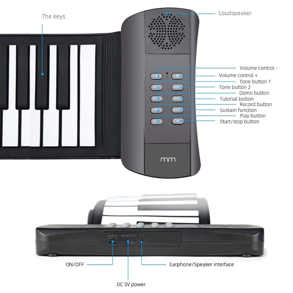 Oprolbaar Keyboard – Roll Up Keyboard - Oprolbare Piano Nu Voor Maar € ...